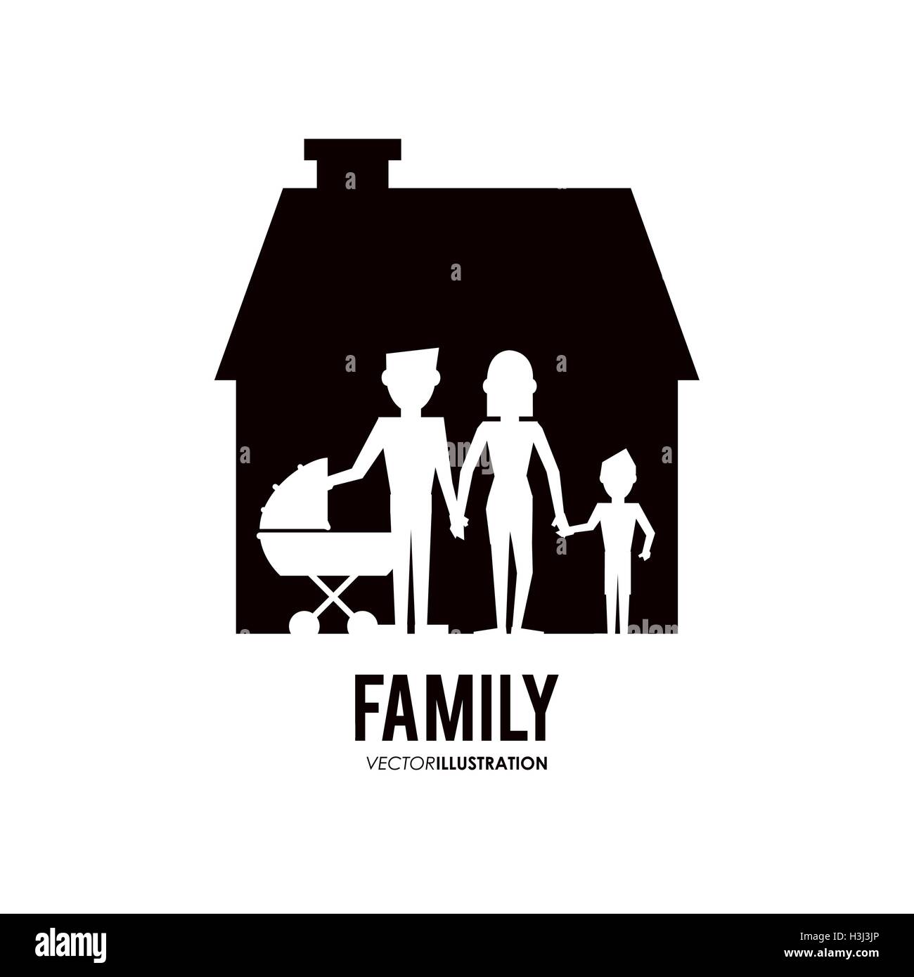 Graphic of Family design , vector illustration Stock Vector Image & Art ...
