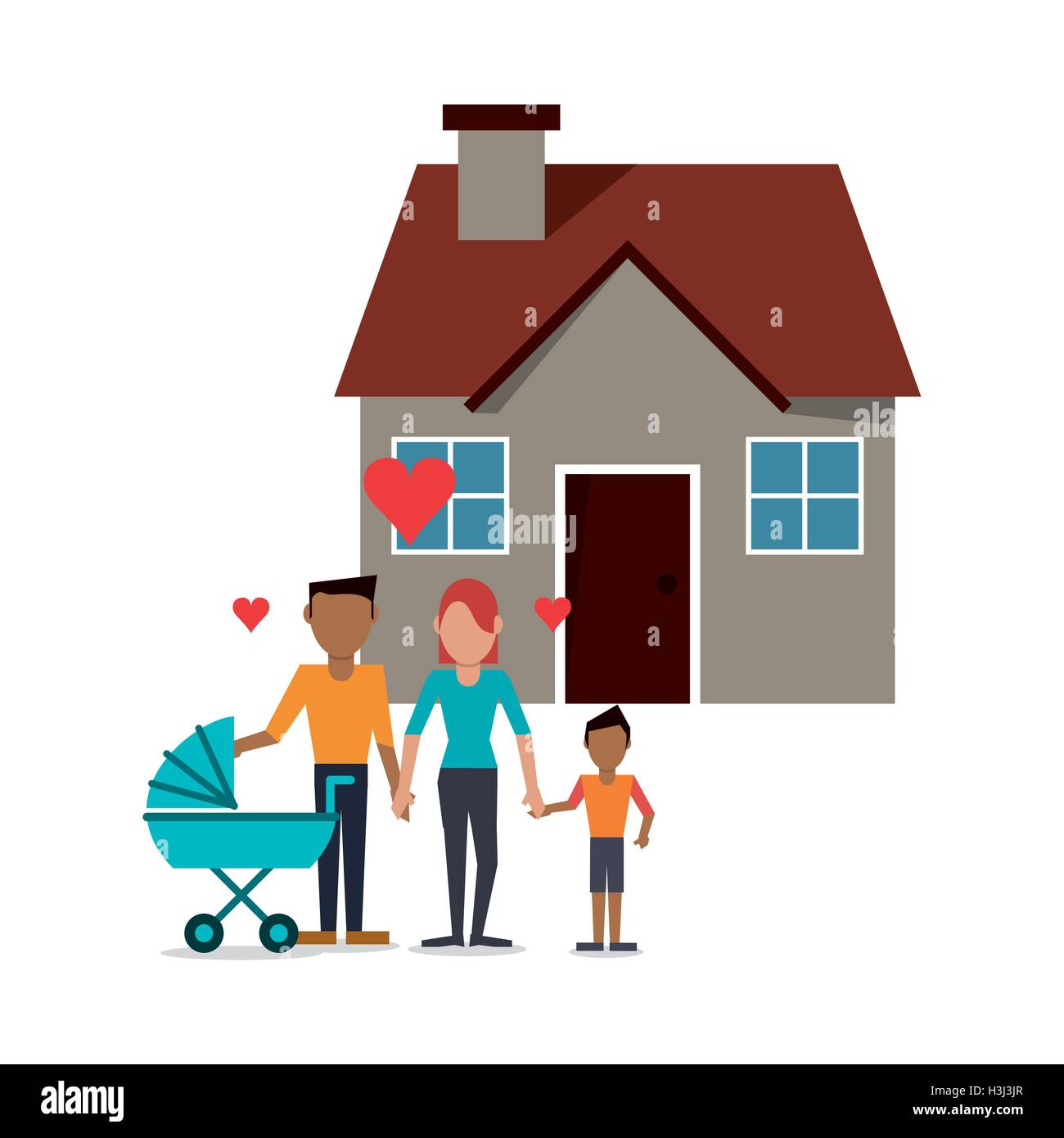 Graphic of Family design , vector illustration Stock Vector Image & Art ...