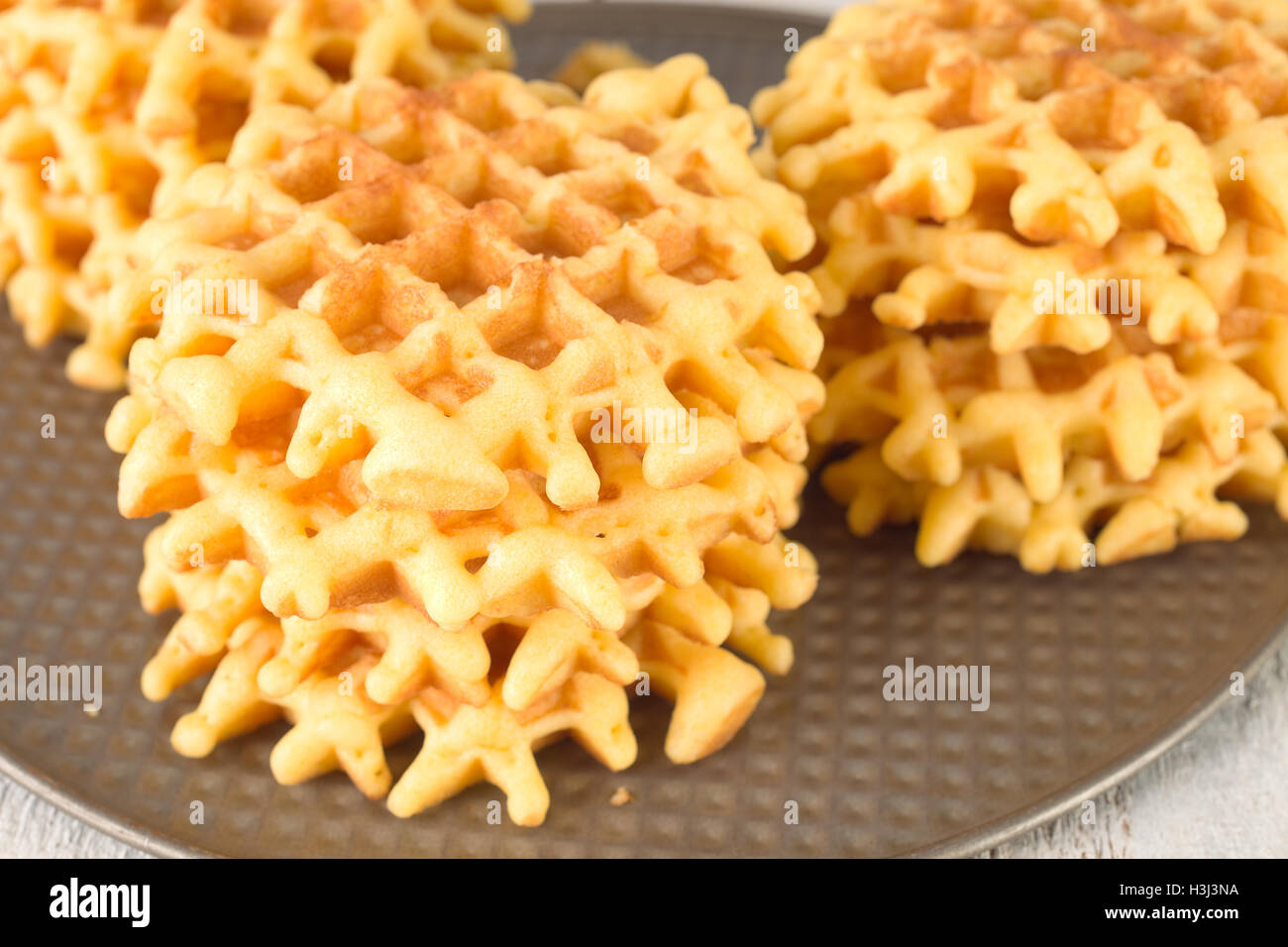 Belgian waffle hi-res stock photography and images - Alamy