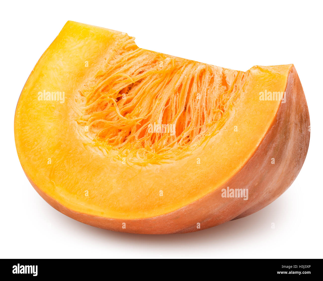 Sliced pumpkin isolated on white background Stock Photo - Alamy