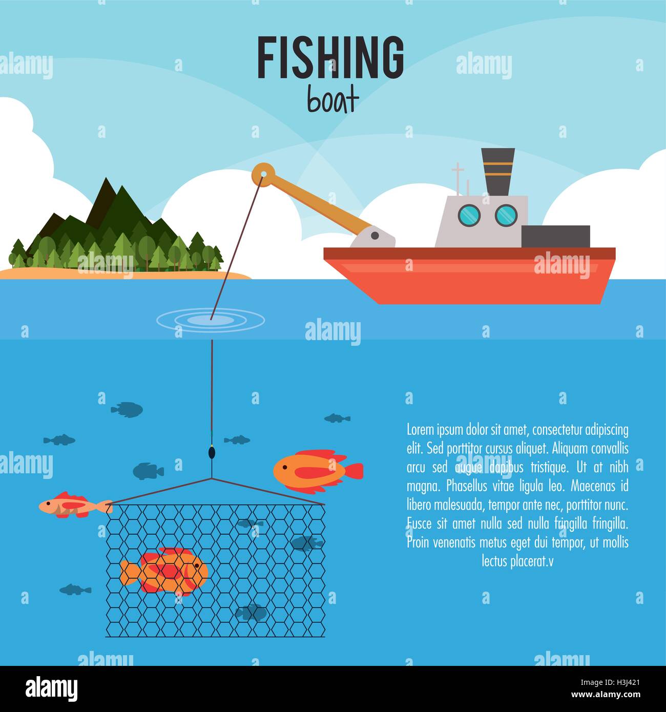 Fishing graphic design Stock Vector Image & Art - Alamy