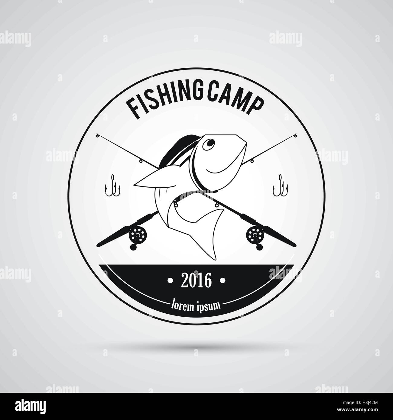 Fishing graphic design Stock Vector Image & Art - Alamy