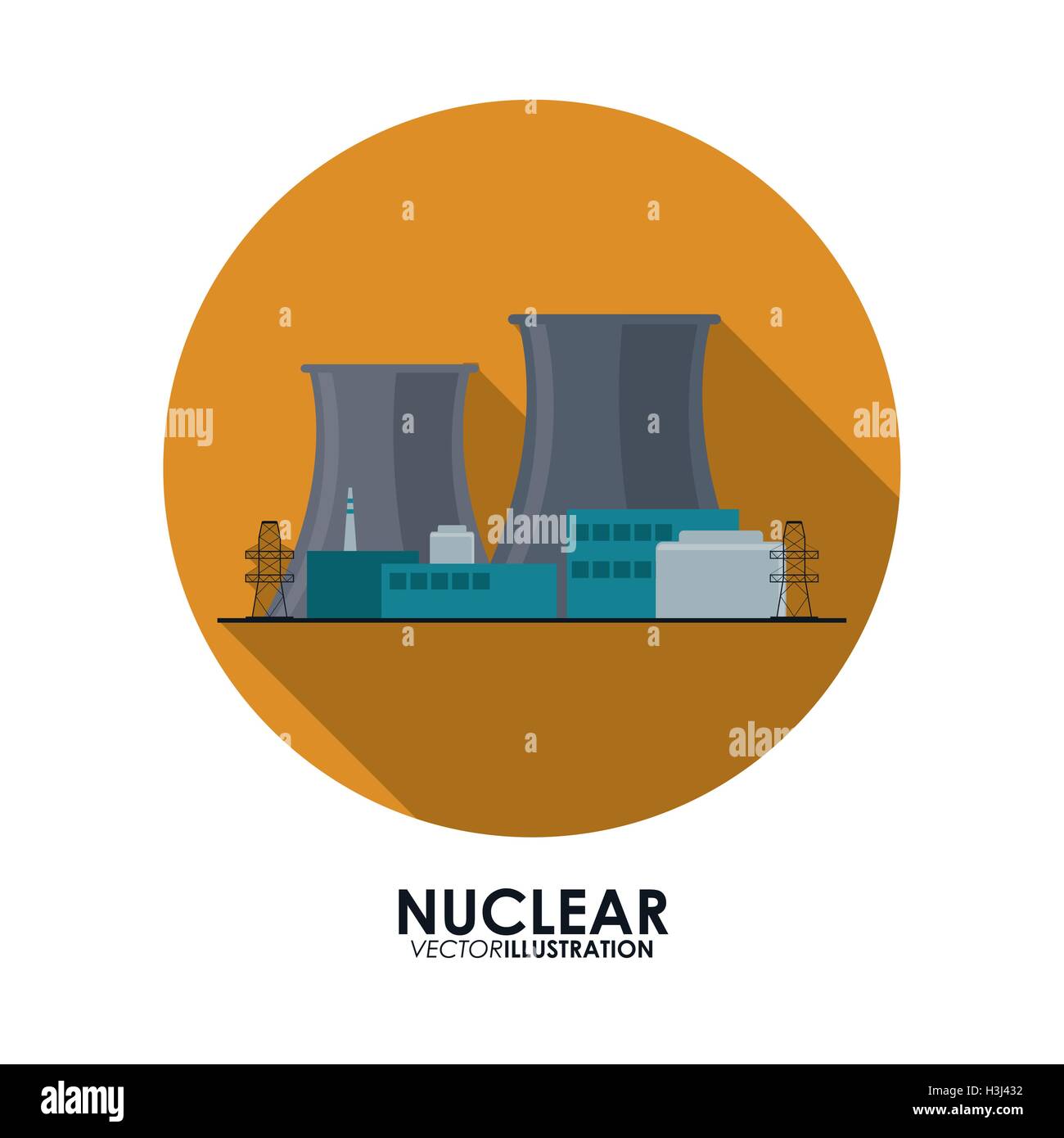 Nuclear design. danger and industry concept Stock Vector Image & Art ...
