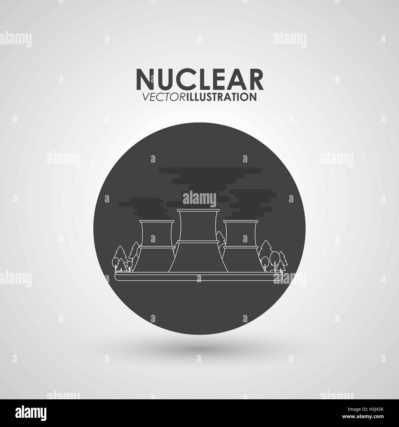 Nuclear design. danger and industry concept Stock Vector Image & Art ...