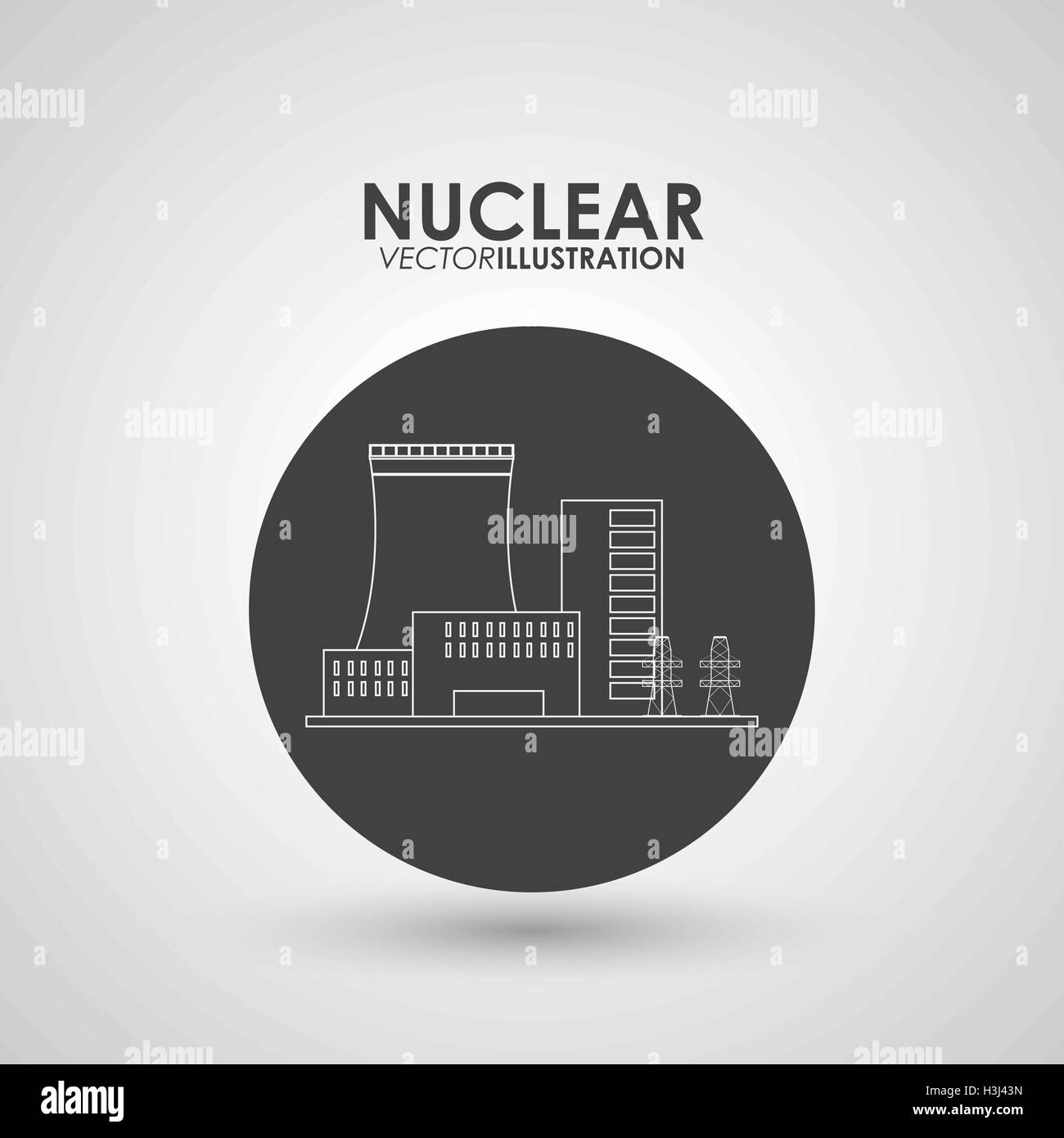 Nuclear design. danger and industry concept Stock Vector Image & Art ...