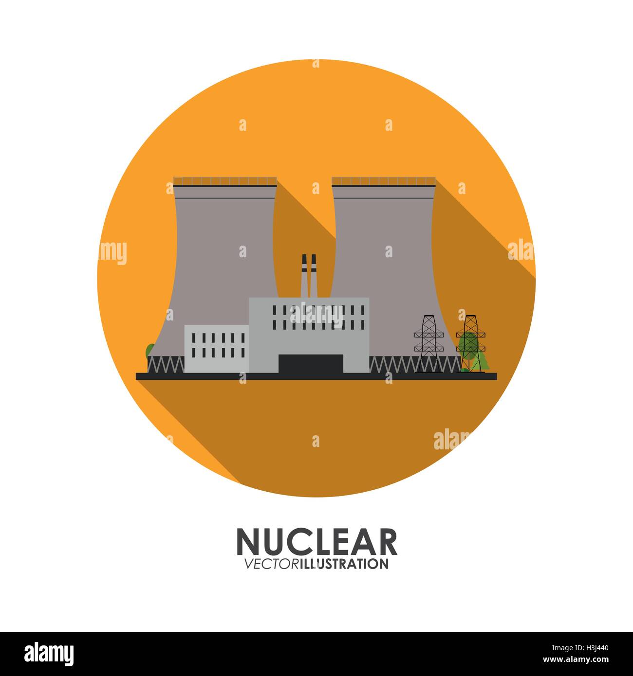 Nuclear design. danger and industry concept Stock Vector Image & Art ...