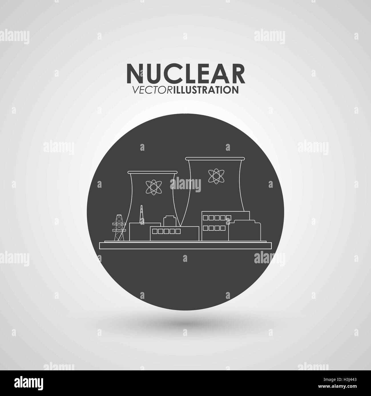 Nuclear design. danger and industry concept Stock Vector Image & Art ...