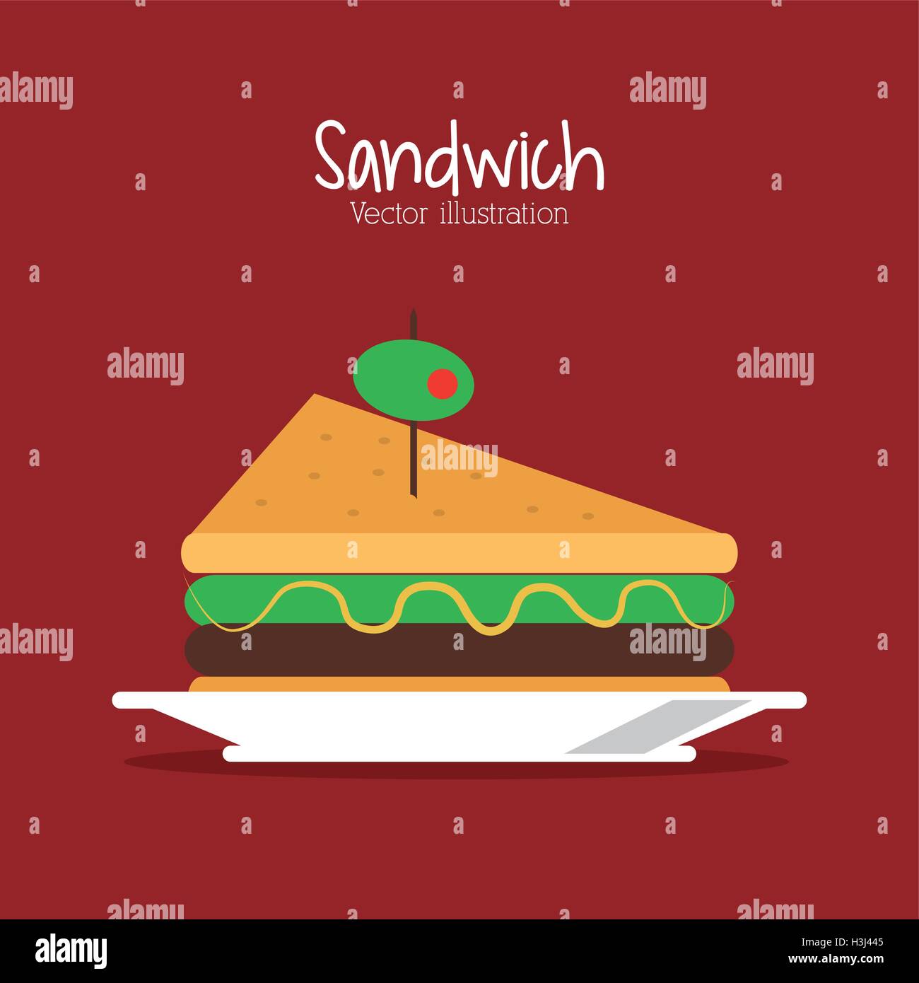 Design of sandwich, vector illustration Stock Vector Image & Art - Alamy