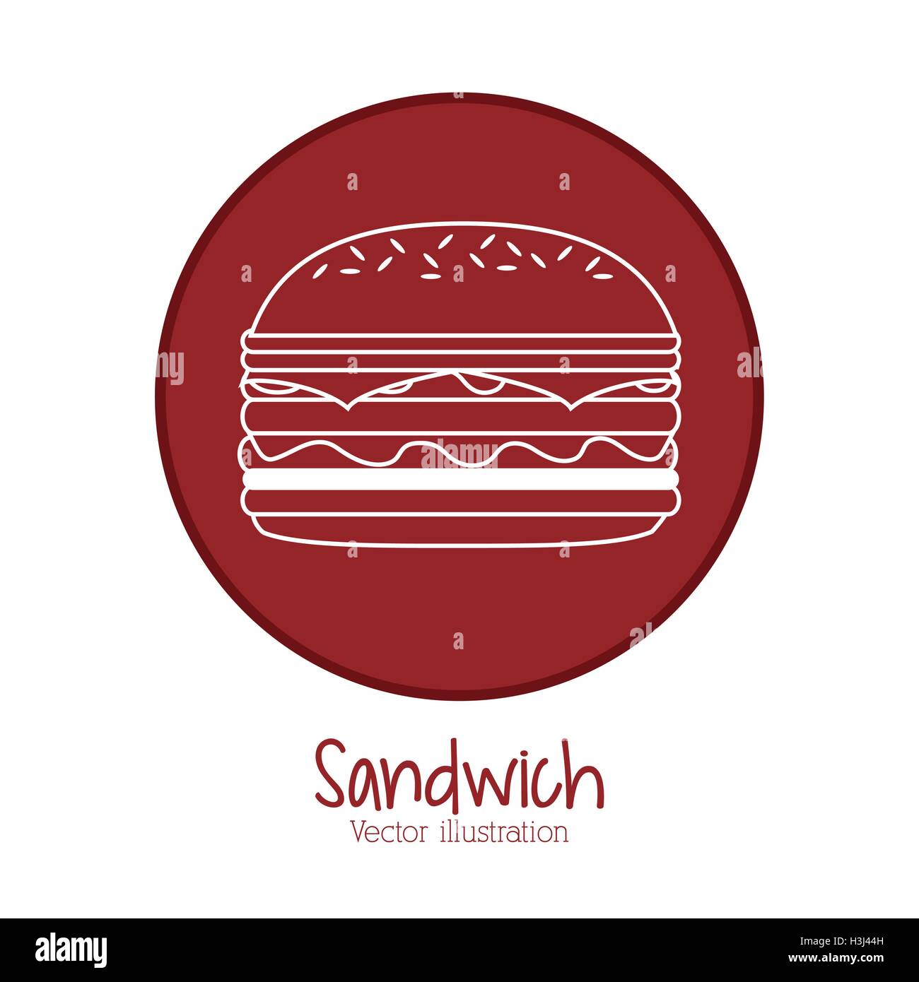 Design of sandwich, vector illustration Stock Vector Image & Art - Alamy