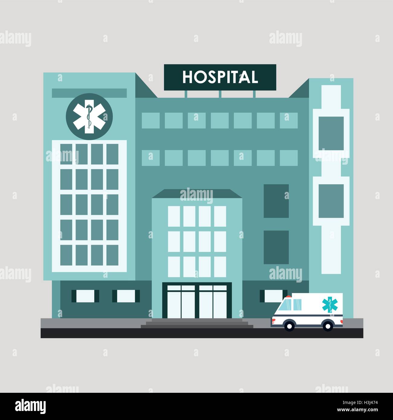 Medical center illustration , vector illustration Stock Vector Image ...