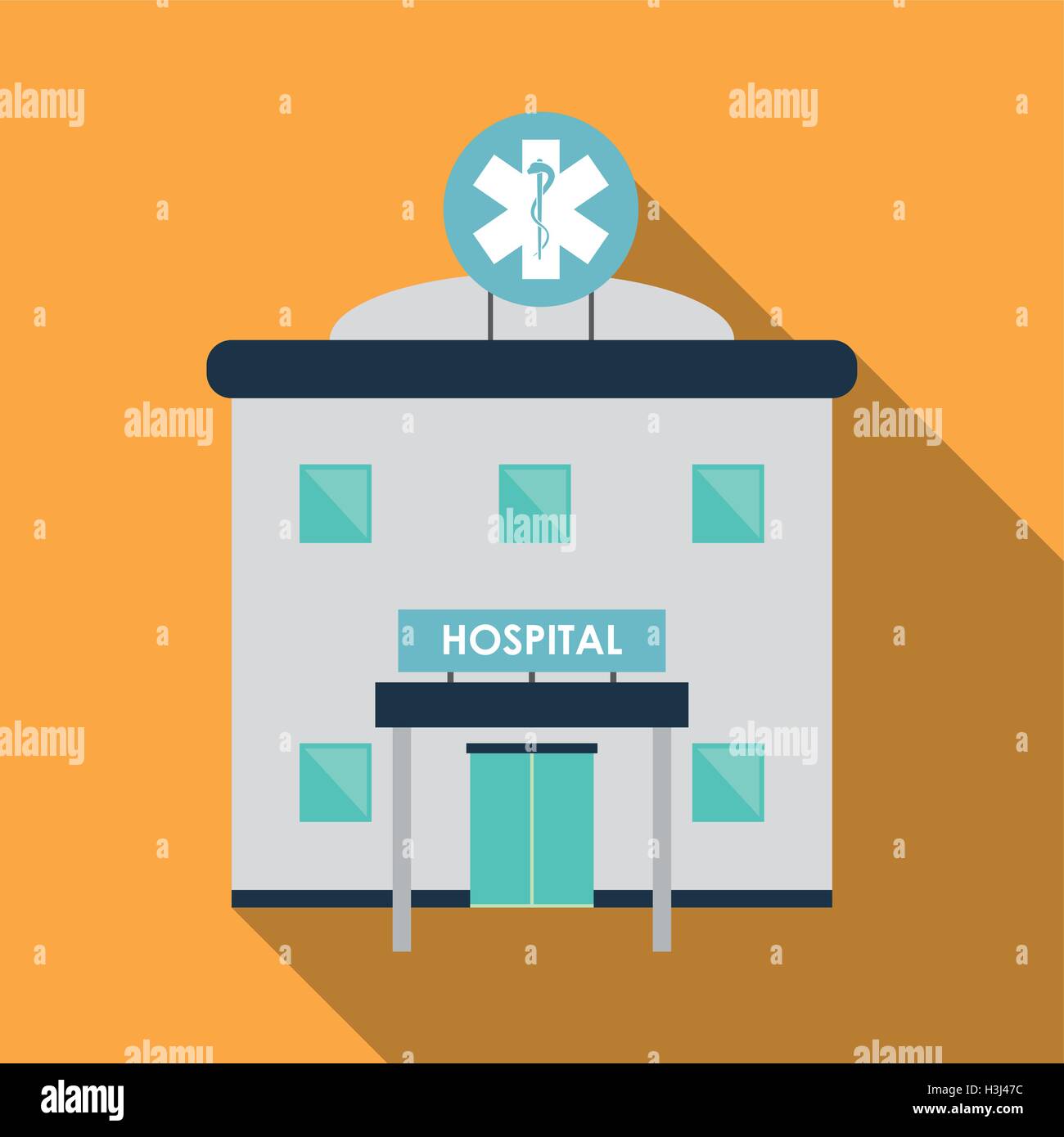 Medical center illustration , vector illustration Stock Vector Image ...