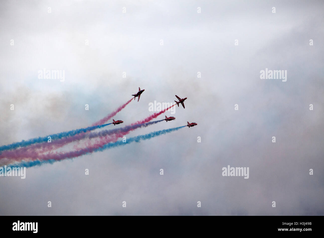 The Red Arrows at Ayr Air Show 2016 Stock Photo - Alamy