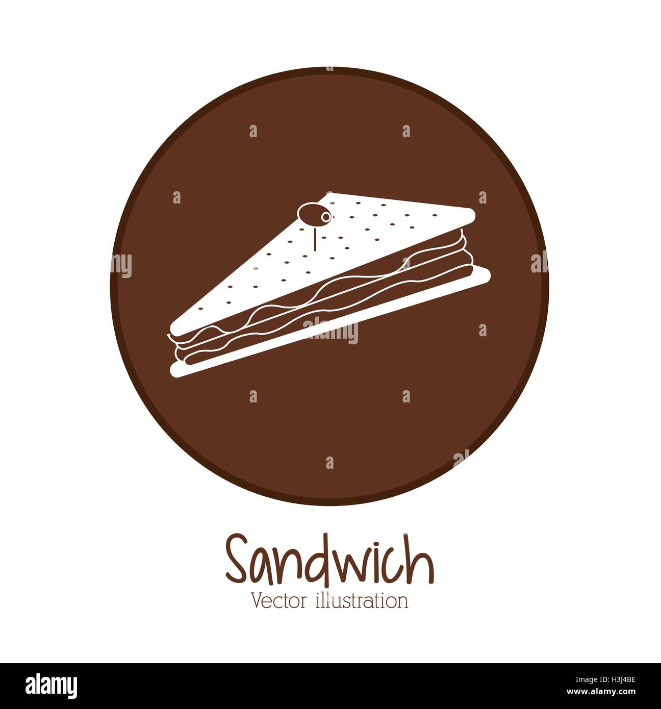 Sandwich design. fast food illustration. menu concept Stock Vector ...