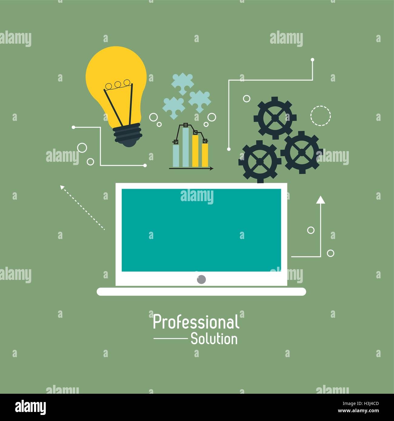 Flat illustration about customer service design Stock Vector Image ...