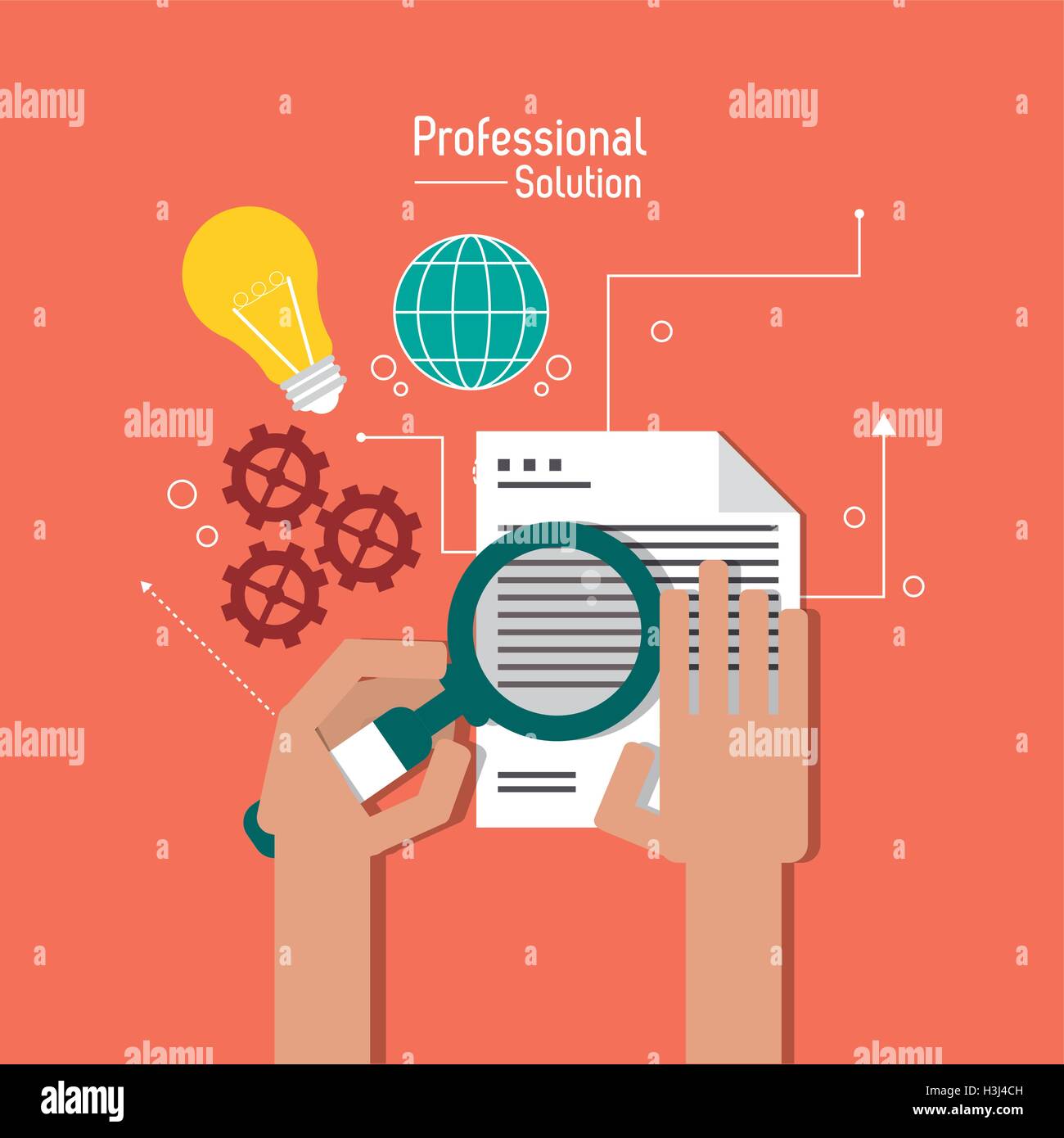 Flat illustration about customer service design Stock Vector Image ...
