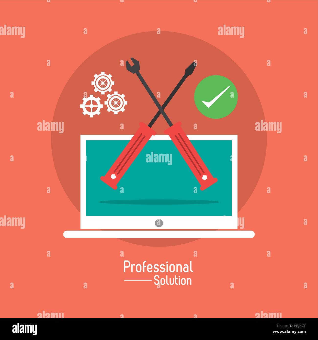 Flat illustration about customer service design Stock Vector Image ...