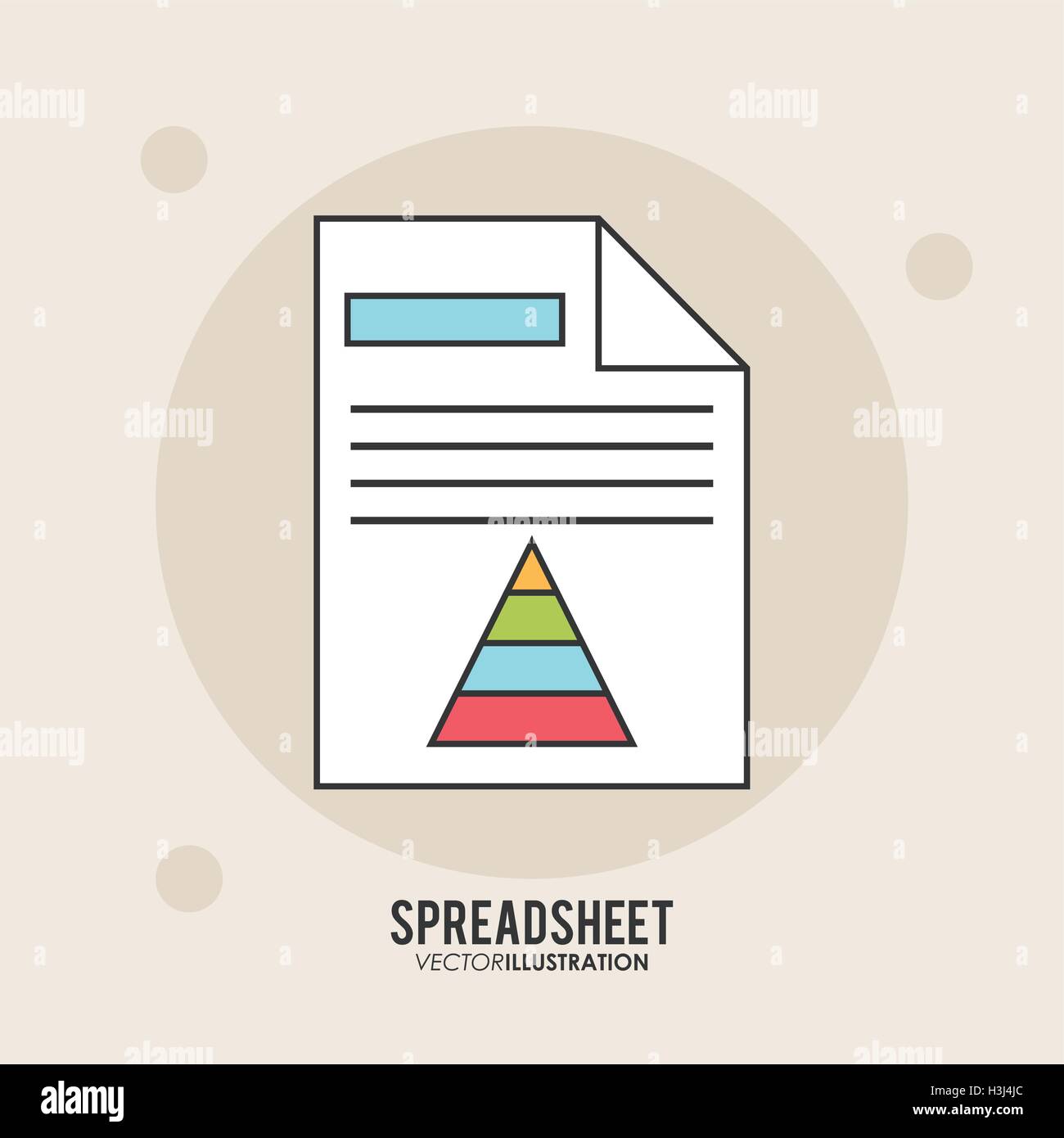 Spreadsheet design, business and infographic concept Stock Vector Image ...