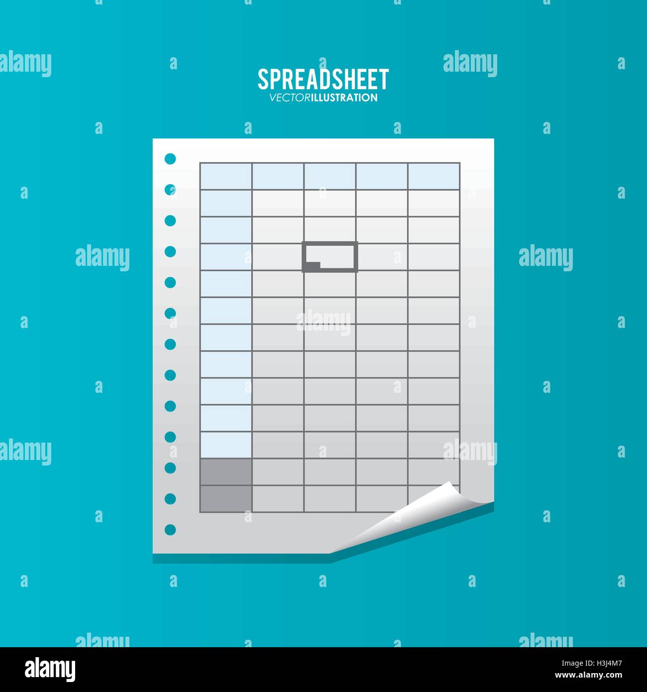 Spreadsheet design, business and infographic concept Stock Vector Image ...