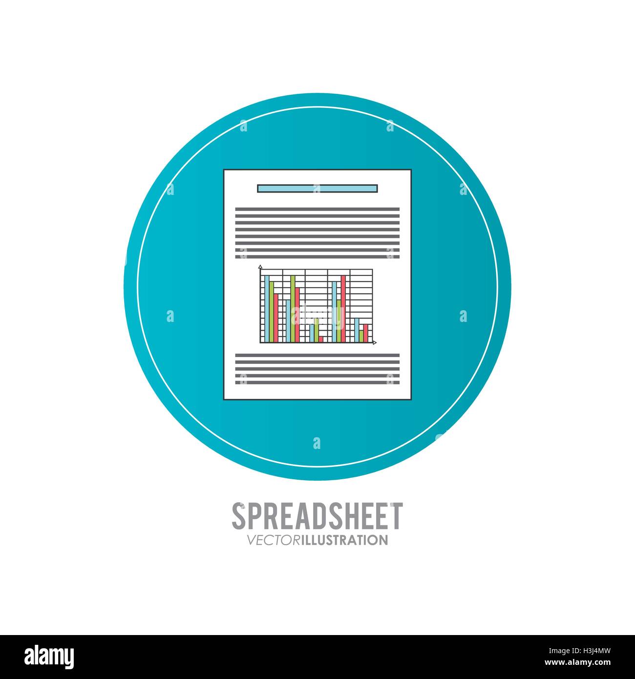 Spreadsheet design, technology and infographic concept Stock Vector ...