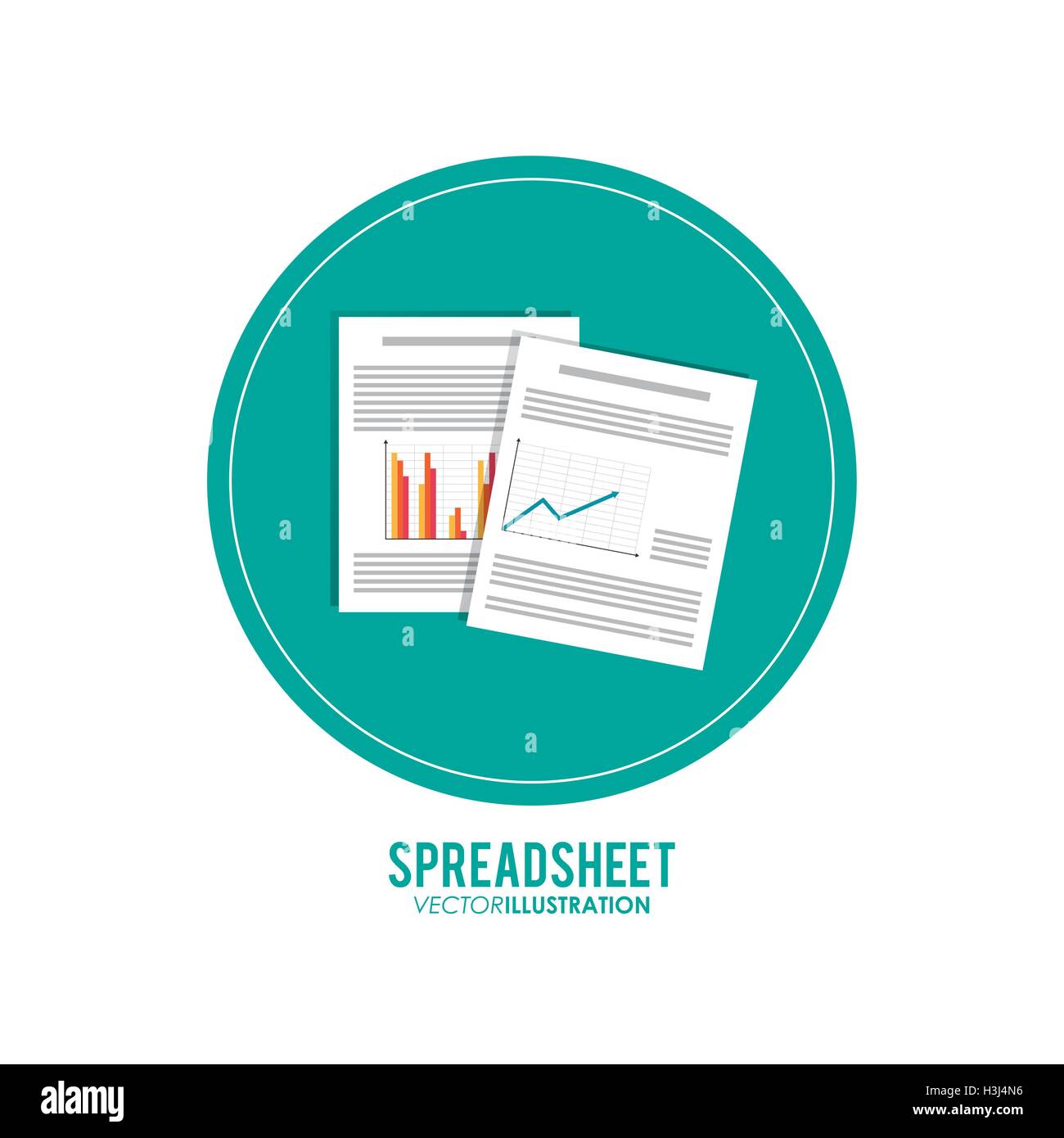 Spreadsheet design, technology and infographic concept Stock Vector ...