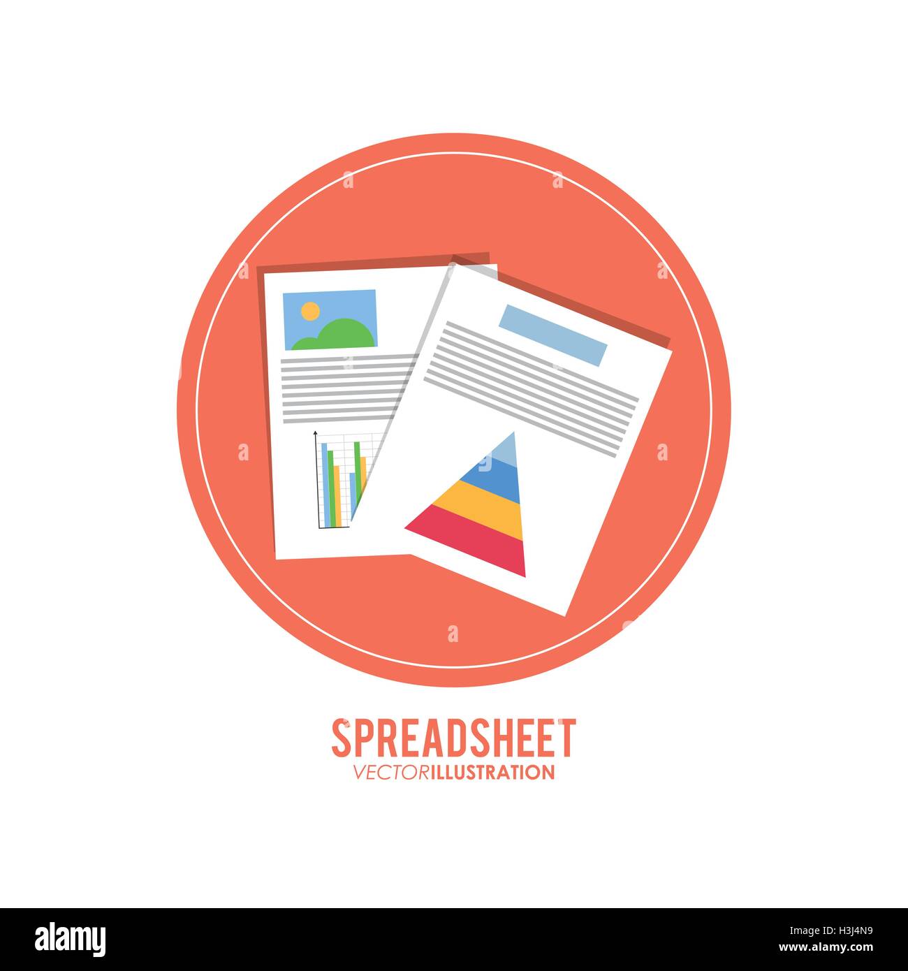 Spreadsheet design, technology and infographic concept Stock Vector ...