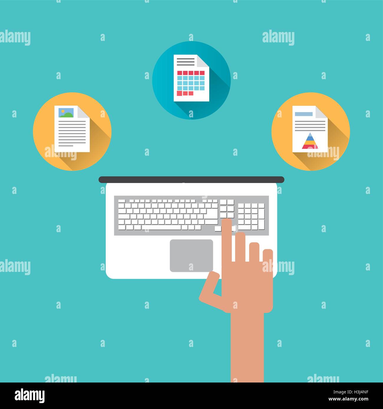 Spreadsheet design, technology and infographic concept Stock Vector ...