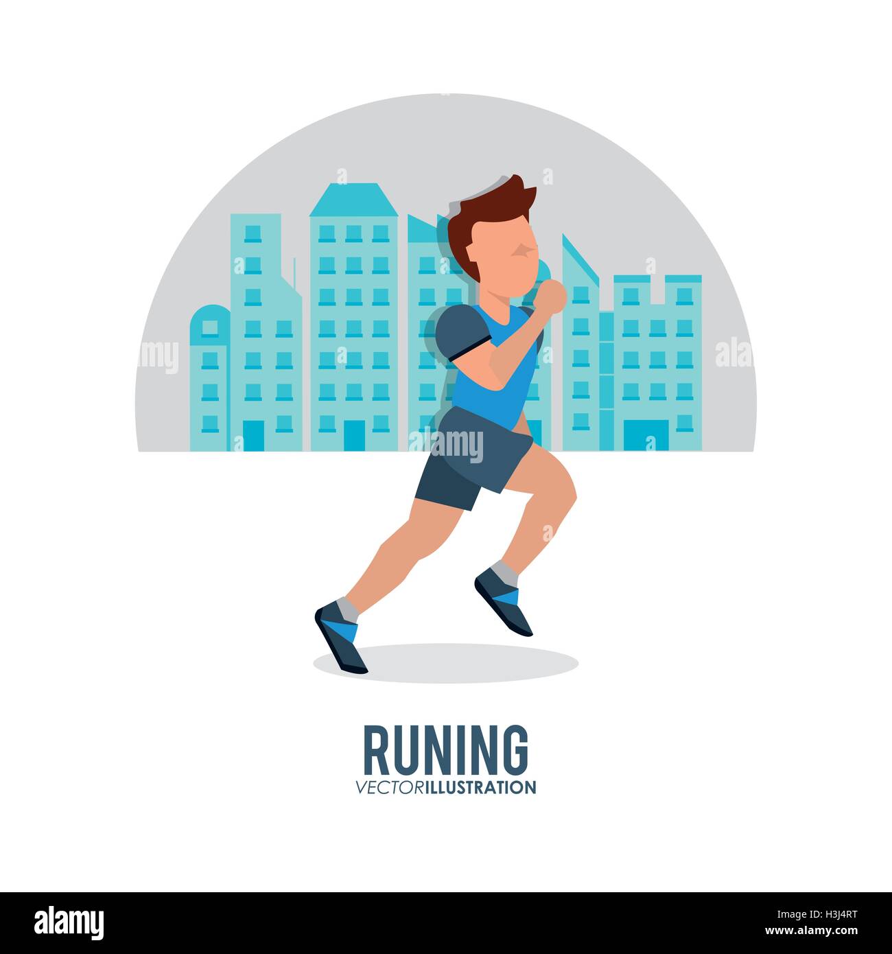 Running design. fitness concept. white background Stock Vector Image ...