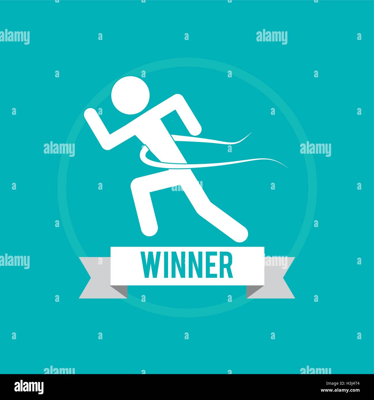 Running design. fitness concept. blue background Stock Vector Image ...