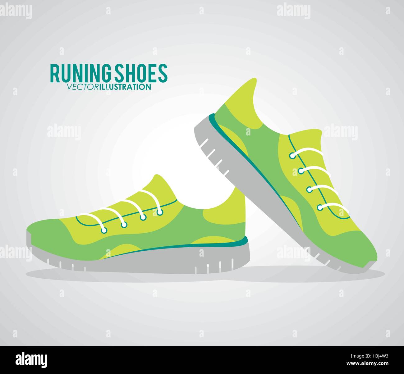 Running shoes design. fitness concept. white background Stock Vector ...