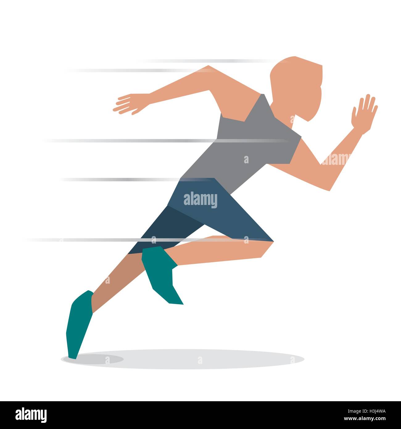Running design. fitness concept. white background Stock Vector Image ...