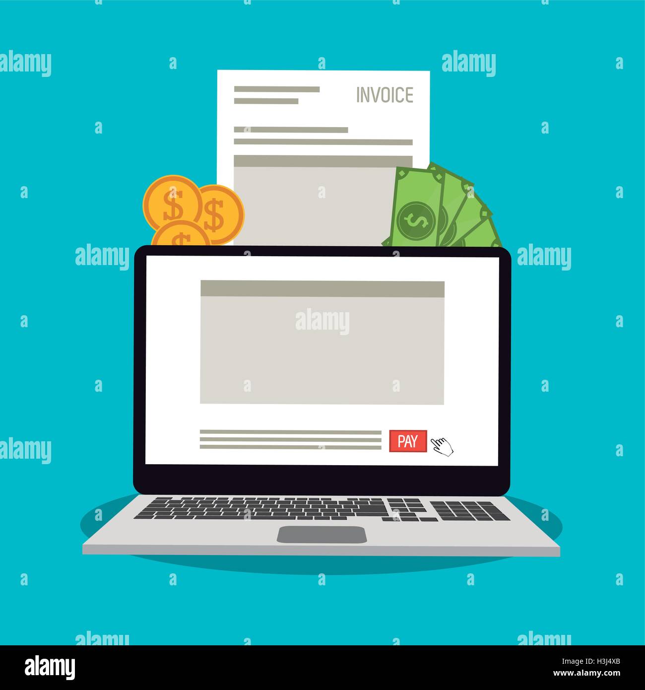 Invoice design. business icon. finance concept Stock Vector Image & Art ...