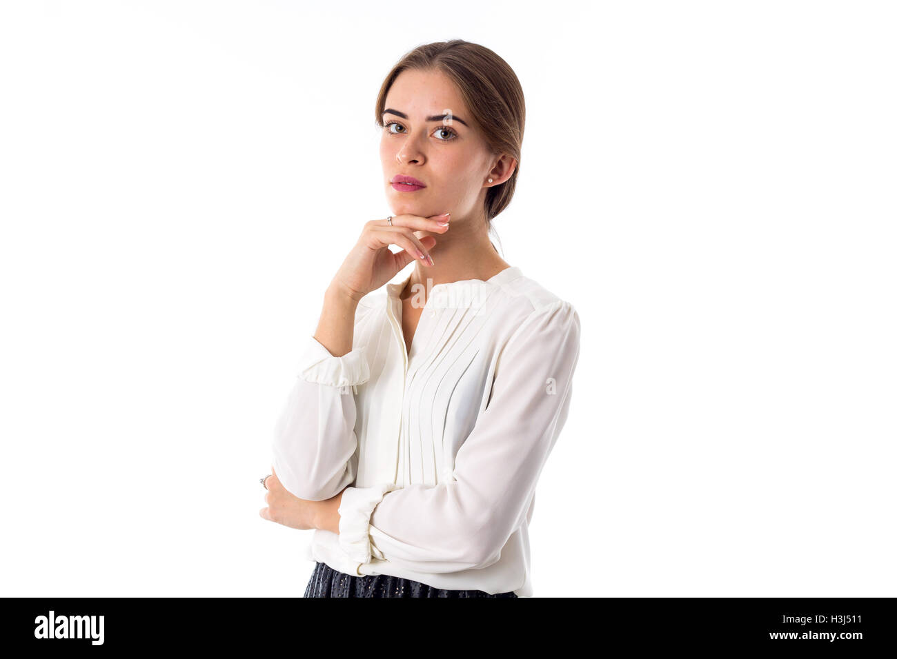 Young woman near human hi-res stock photography and images - Alamy