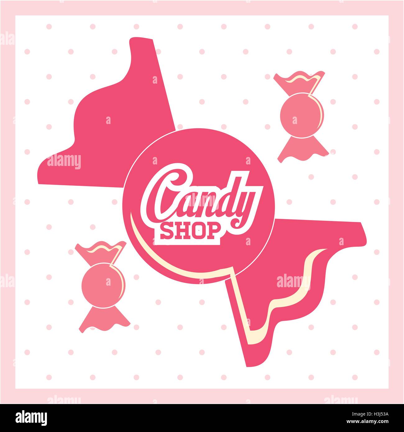 Candy design. sweet icon. dessert concept, vector illustration Stock ...