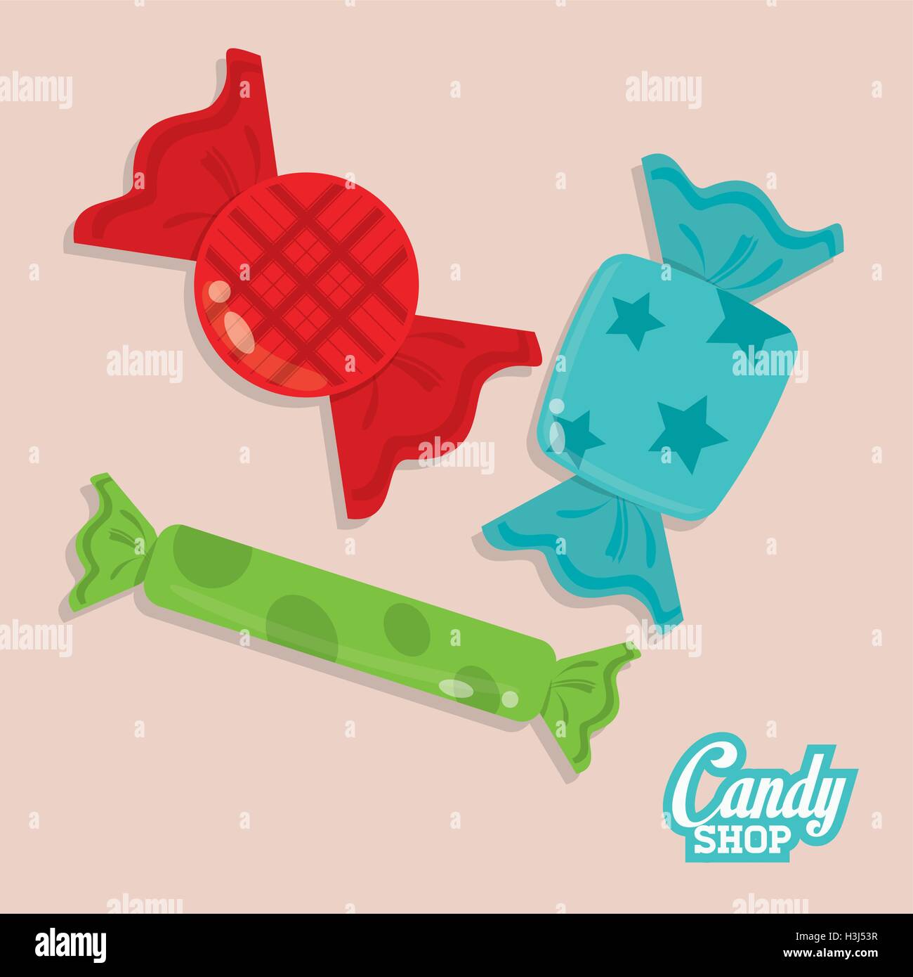 Candy design. sweet icon. dessert concept, vector illustration Stock ...