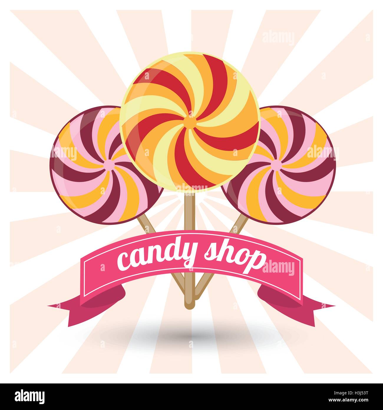 Candy design. sweet icon. dessert concept, vector illustration Stock ...