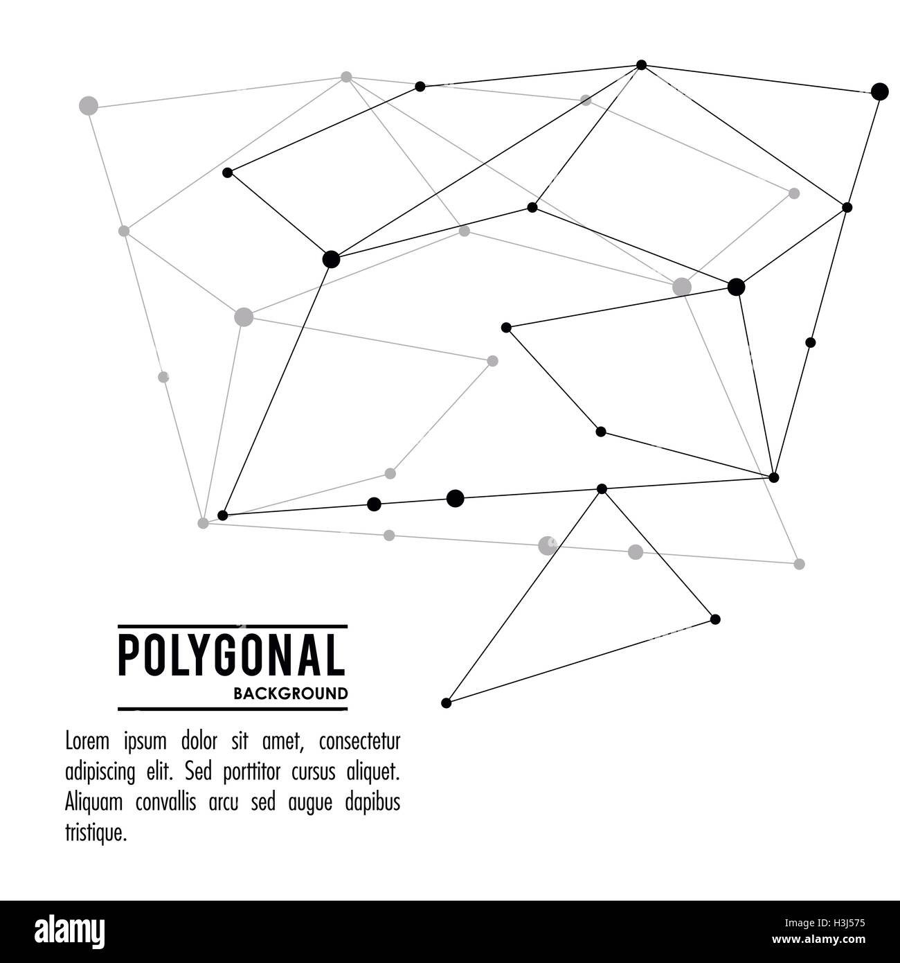 Polygonal design. Geometric shape design. , vector illustration Stock ...