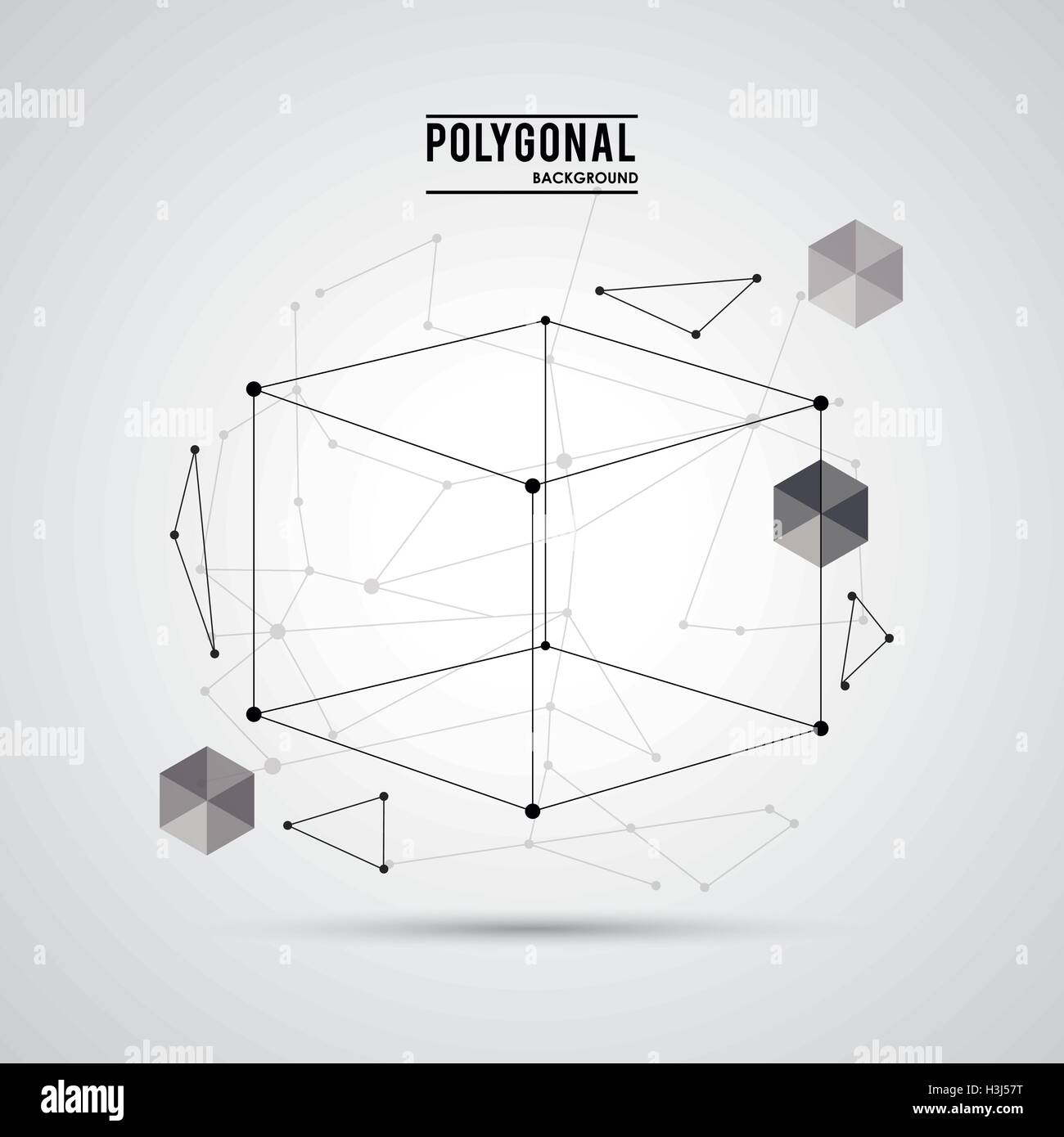 Polygonal design. Geometric shape design. , vector illustration Stock ...