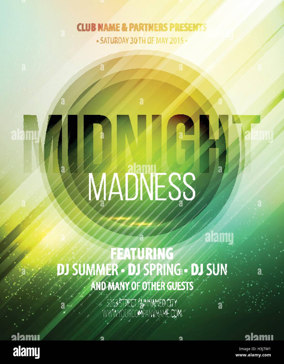 Midnight madness poster Stock Vector Images - Alamy