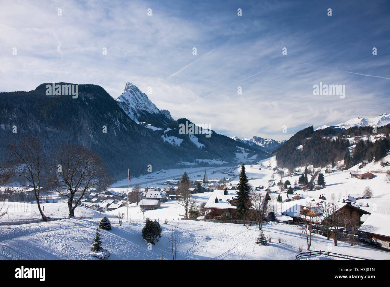 Gstaad winter hi-res stock photography and images - Alamy