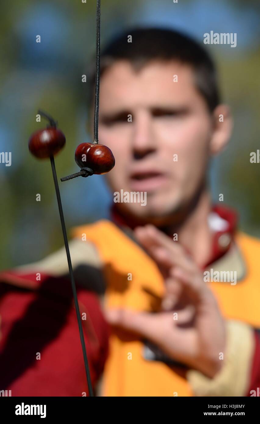 51st world conker championships shuckburgh arms hi-res stock ...