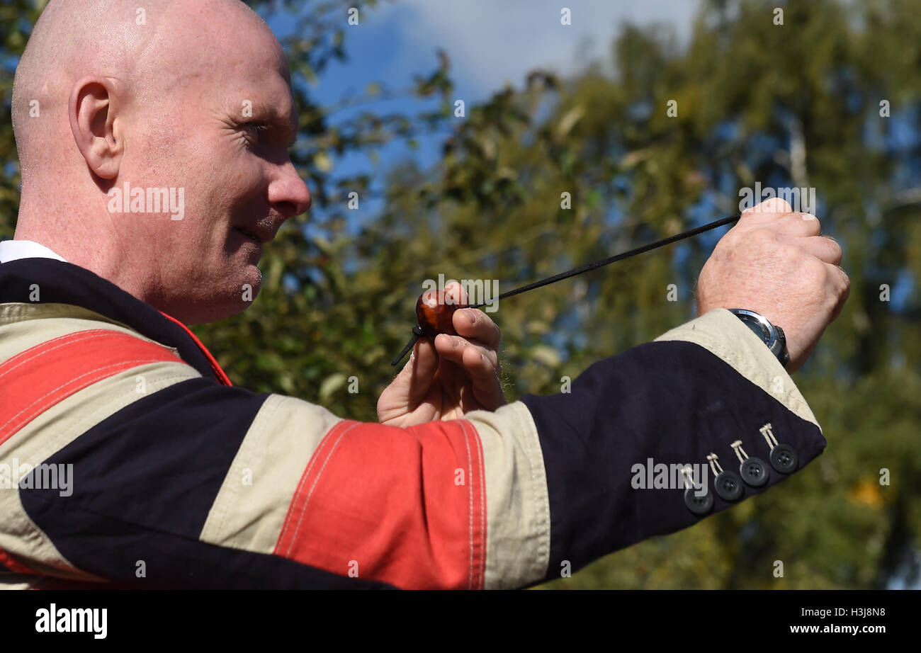 51st world conker championships shuckburgh arms hi-res stock ...