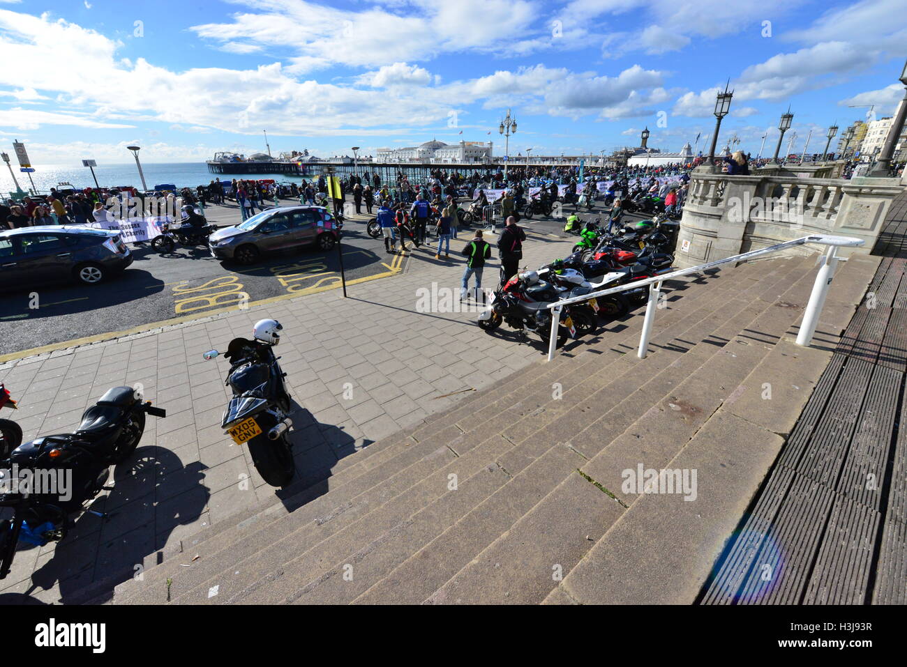 Brightona bikers hi-res stock photography and images - Alamy