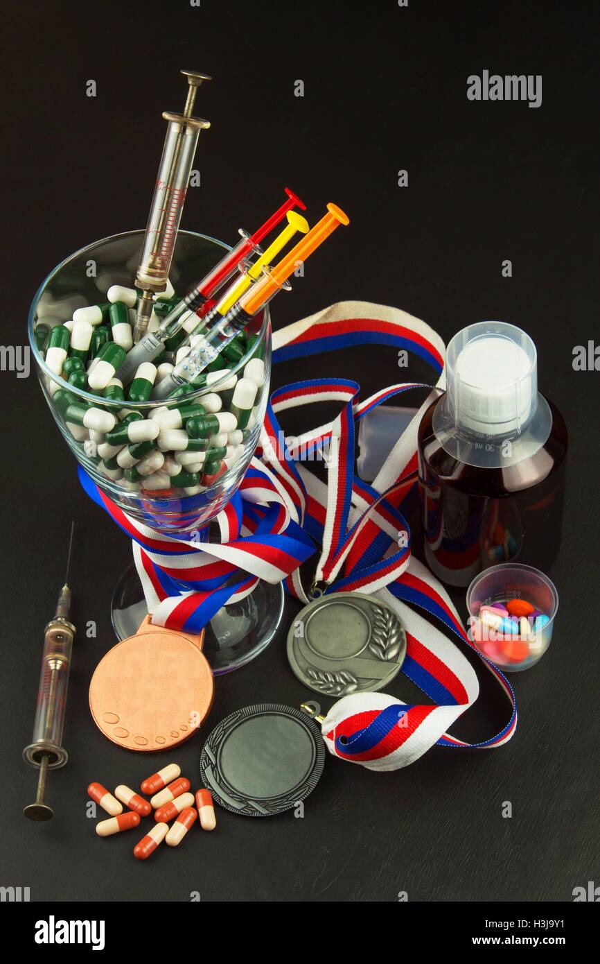 Doping in sport. Abuse of anabolic steroids for sports. Anabolic ...