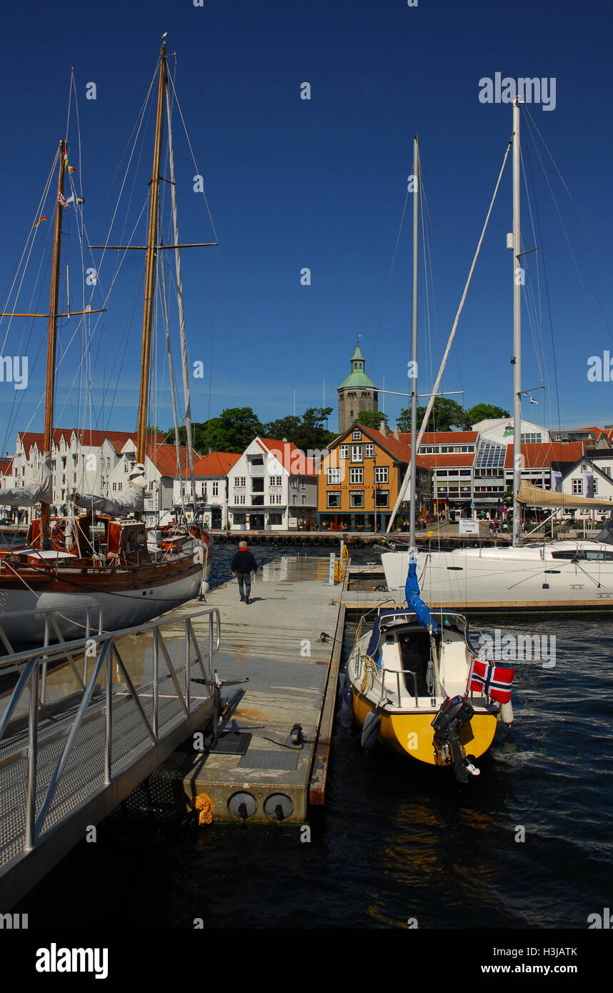 Norway, Norge, Stavanger, Jetty, Strandkaien Stock Photo - Alamy