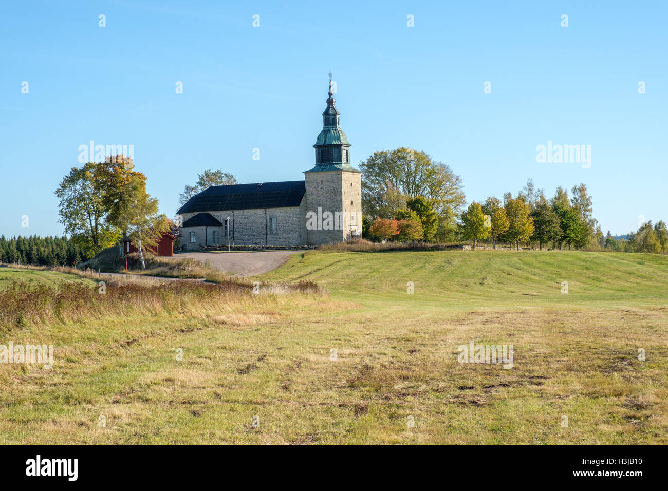 Autumn in the countryside of vastergotland vastergotland sweden hi-res ...