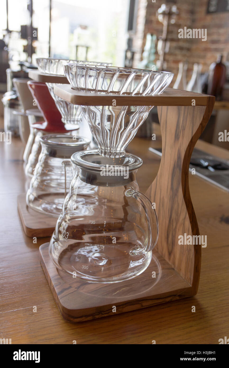 Drip V-60 coffee maker Stock Photo - Alamy