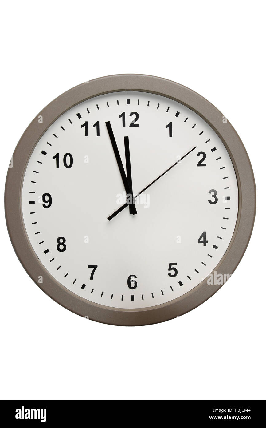 Plain white clock face hi-res stock photography and images - Alamy