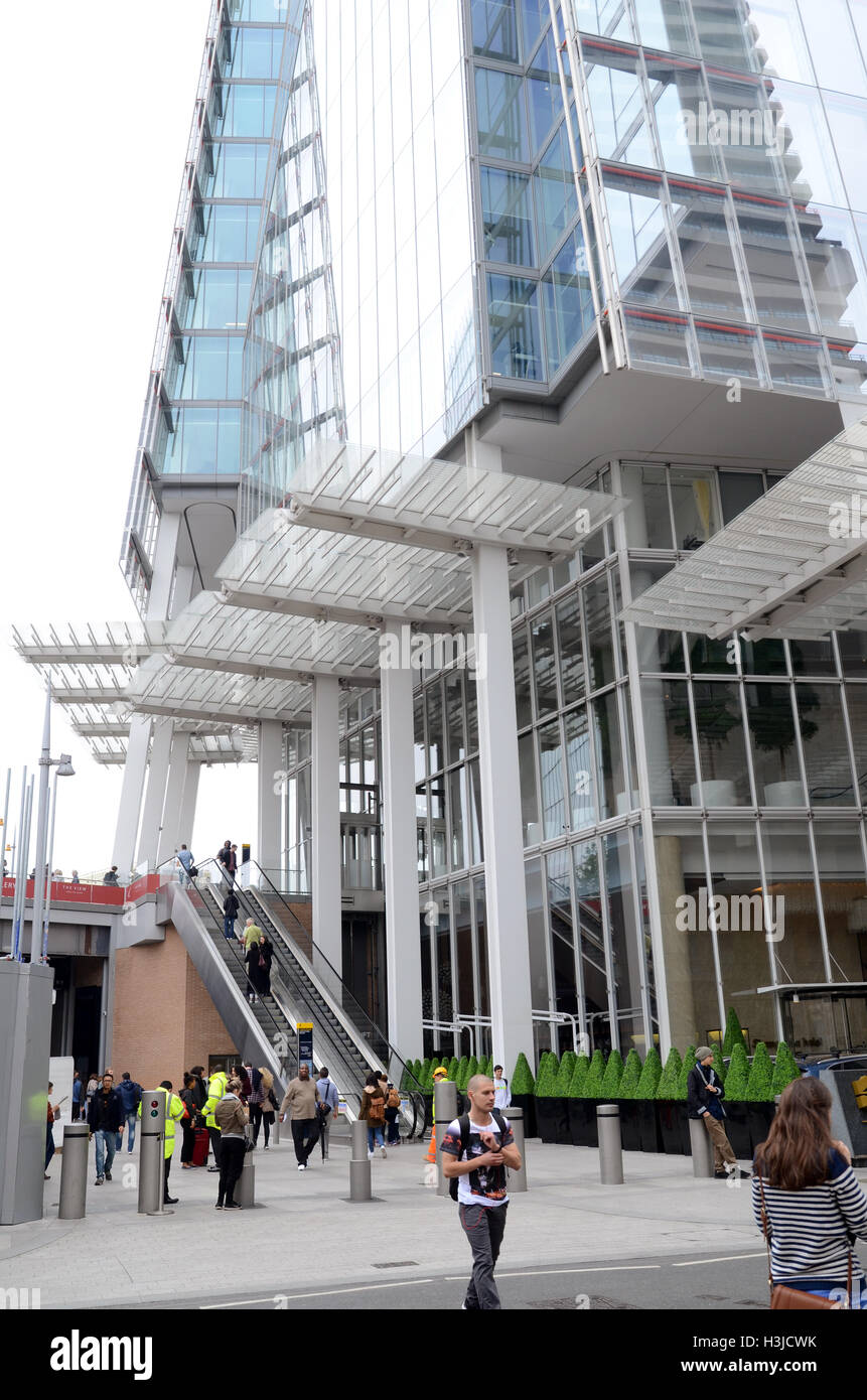 Entrance to The Shard, London Stock Photo - Alamy