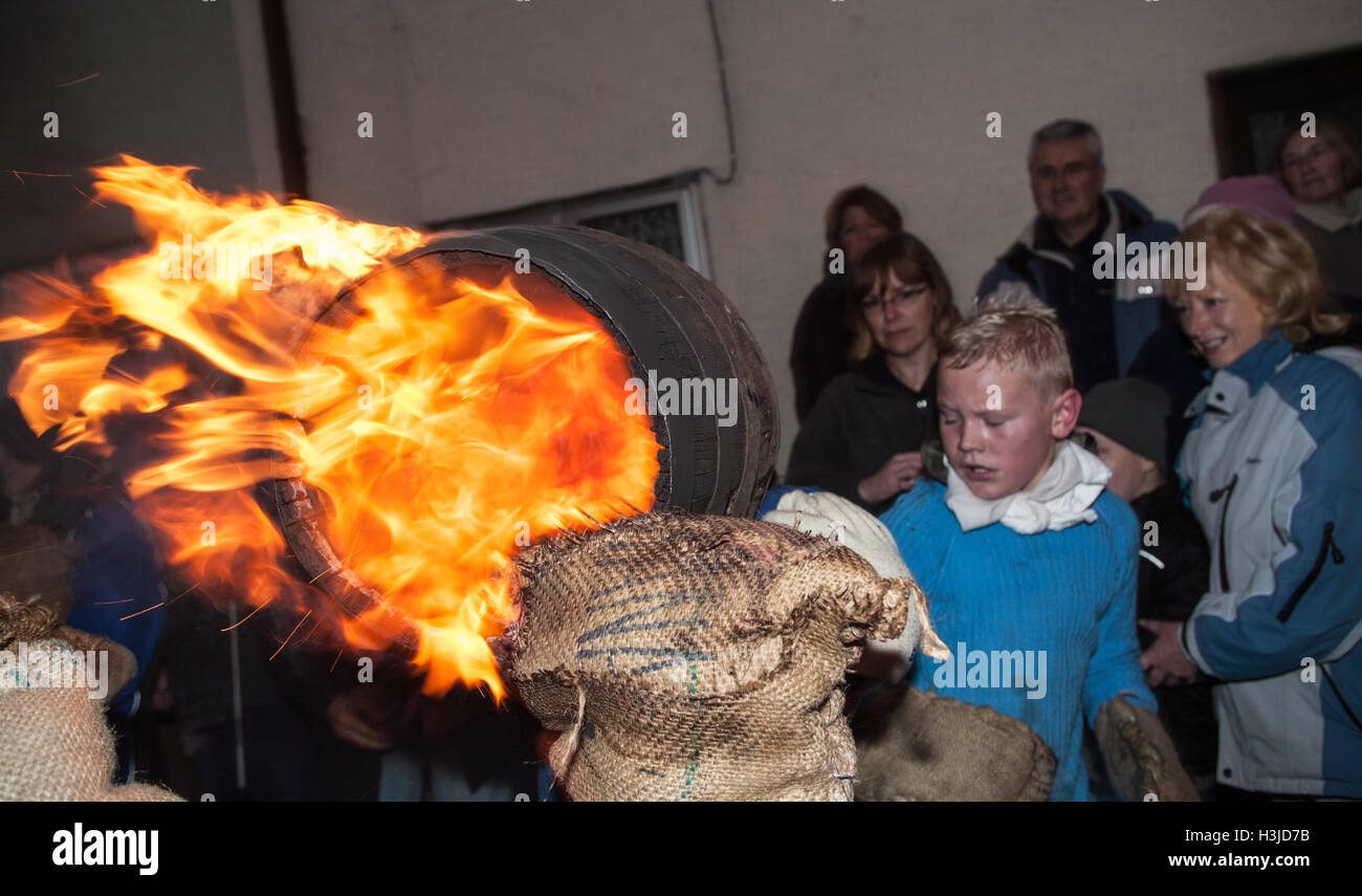 At Ottery St Mary tar barrel rolling event,Devon,England,UK, Europe ...