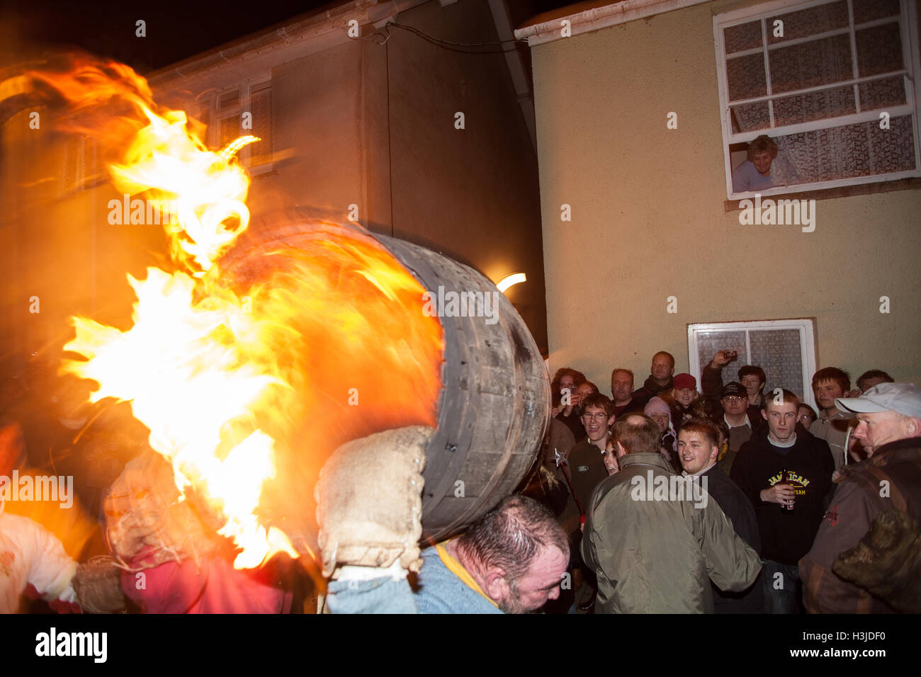 At Ottery St Mary tar barrel rolling event,Devon,England,UK, Europe ...